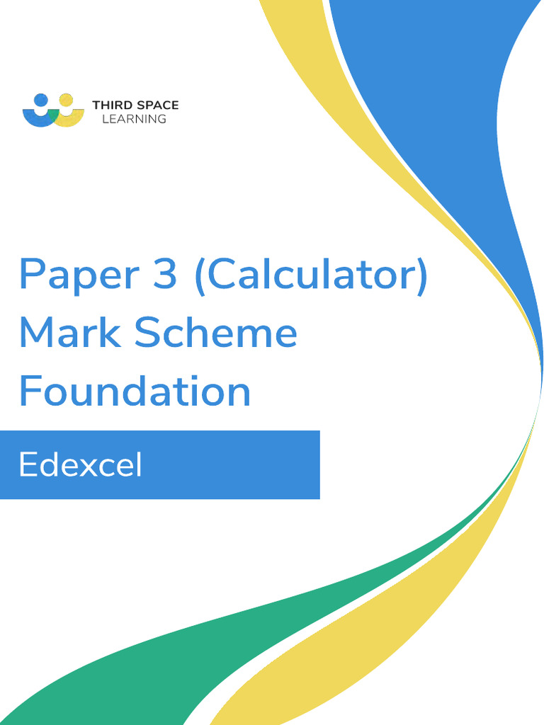 Edexcel GCSE Maths Paper 3 Foundation | PDF | Area | Elementary Geometry
