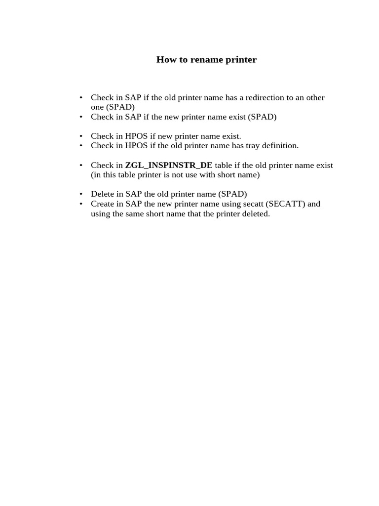 How To Rename Printer | PDF