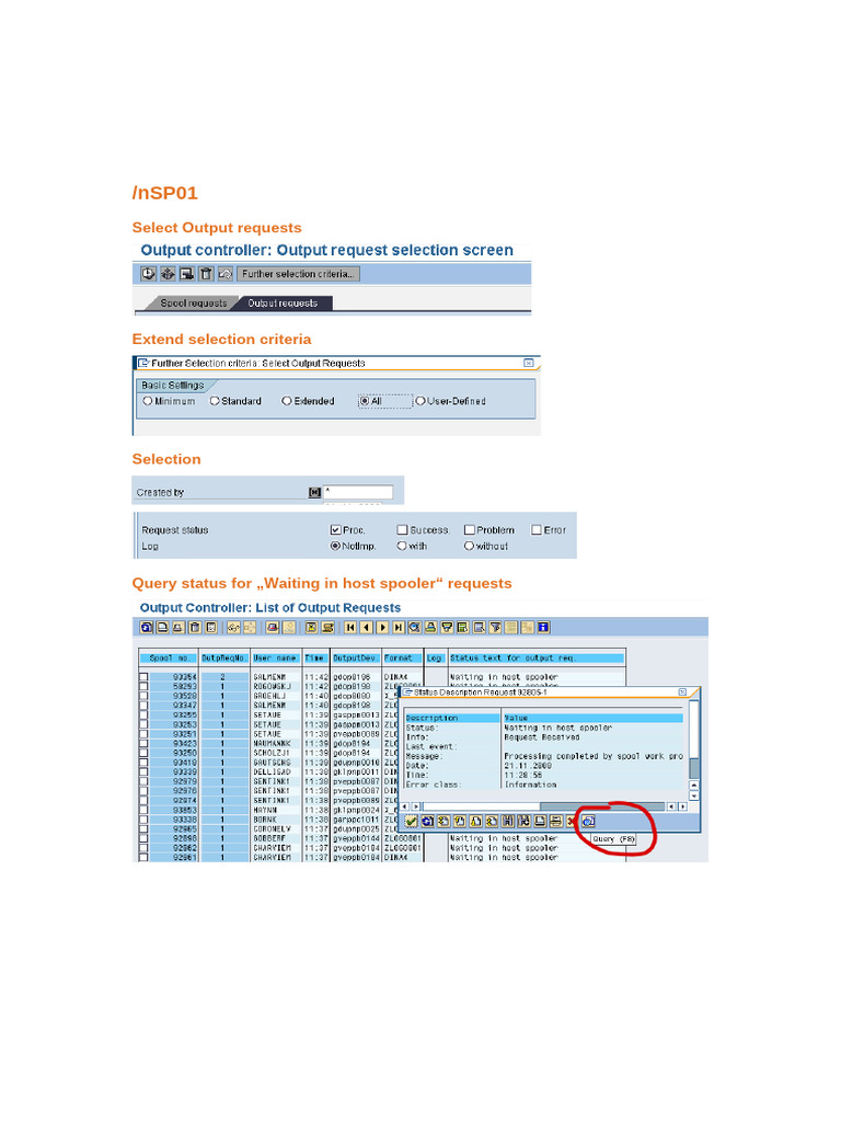 How To Query Status of Print Output Request | PDF