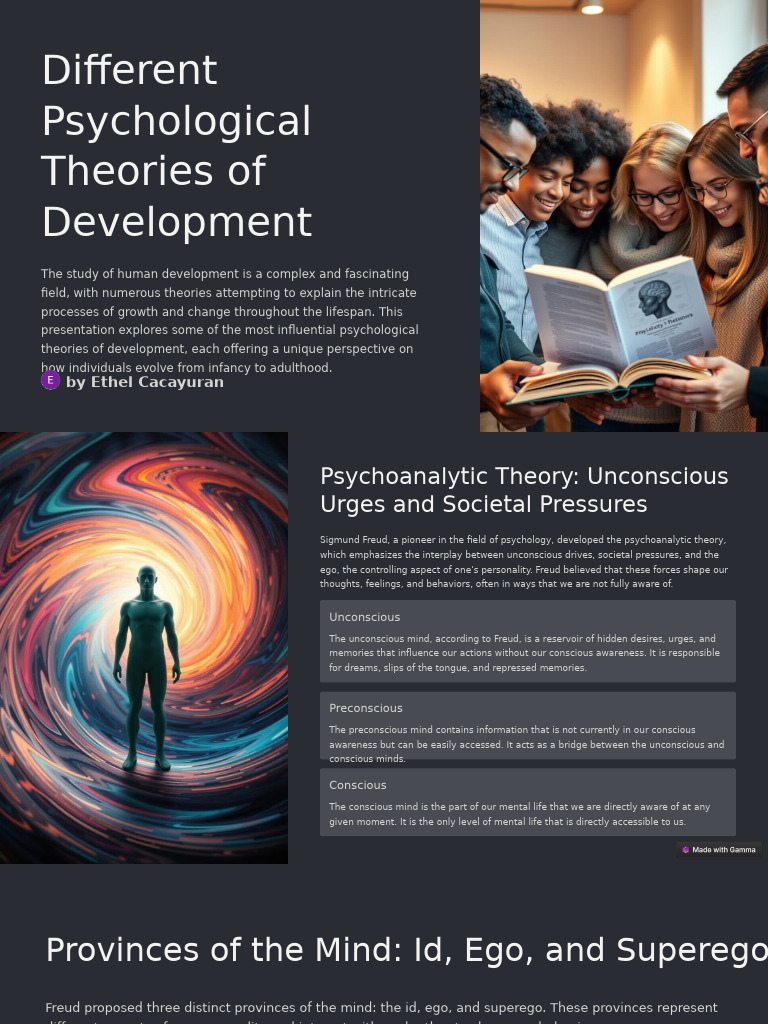 Key Psychological Development Theories | PDF | Unconscious Mind ...