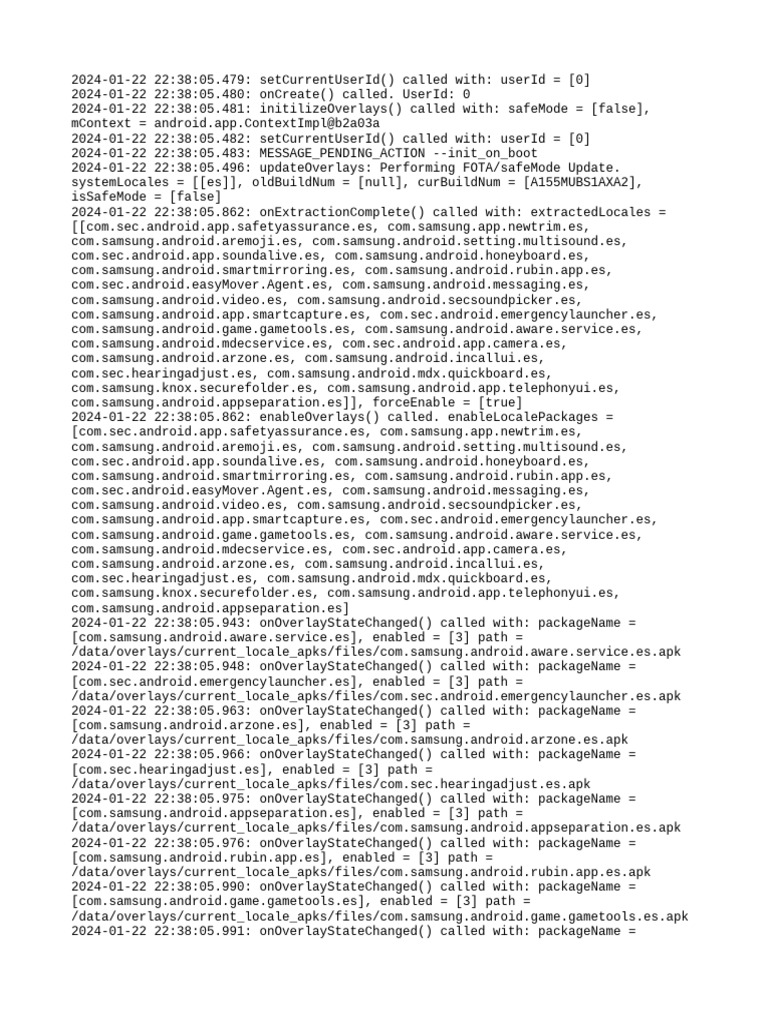 Lom Log | PDF | Android (Robot) | System Software