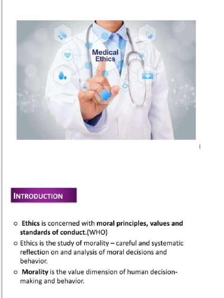 Bioethics Lecture 1 | PDF
