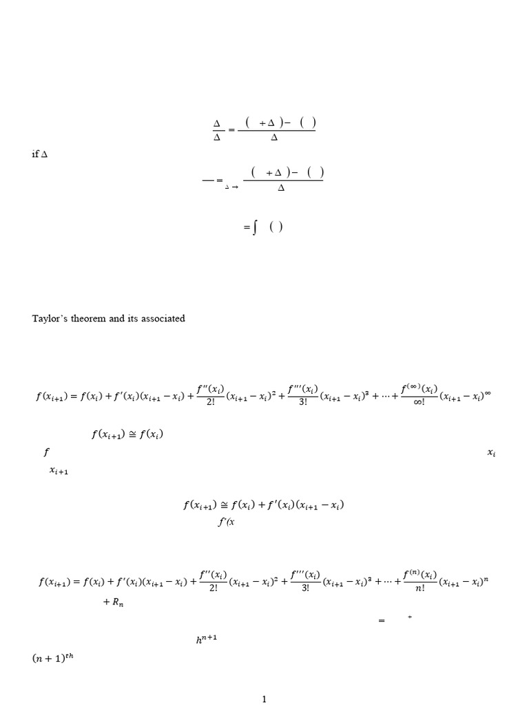 Numerical Differentiation and IntegrationGrad Study | PDF | Finite Difference | Integral