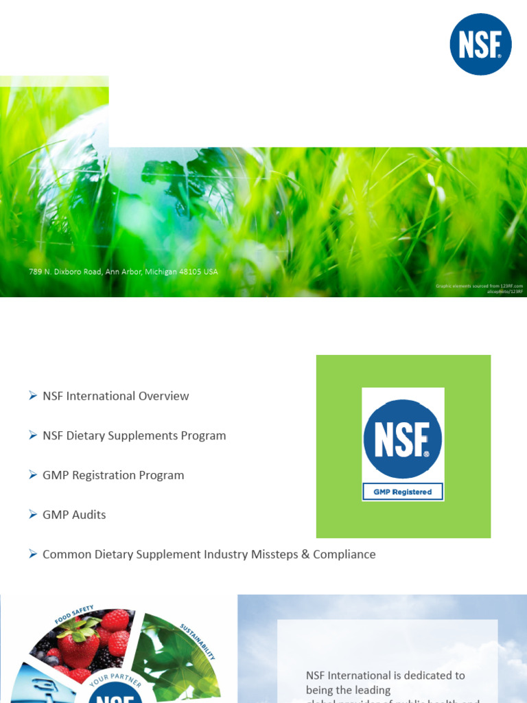 DFS-NSF-webinar GMPs Final LGL 04232019 | PDF