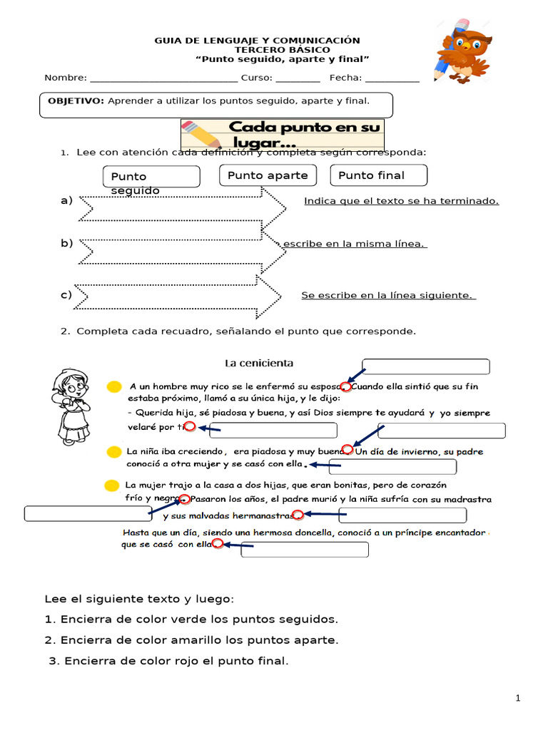 Ejercicios de Puntos para Niños | PDF
