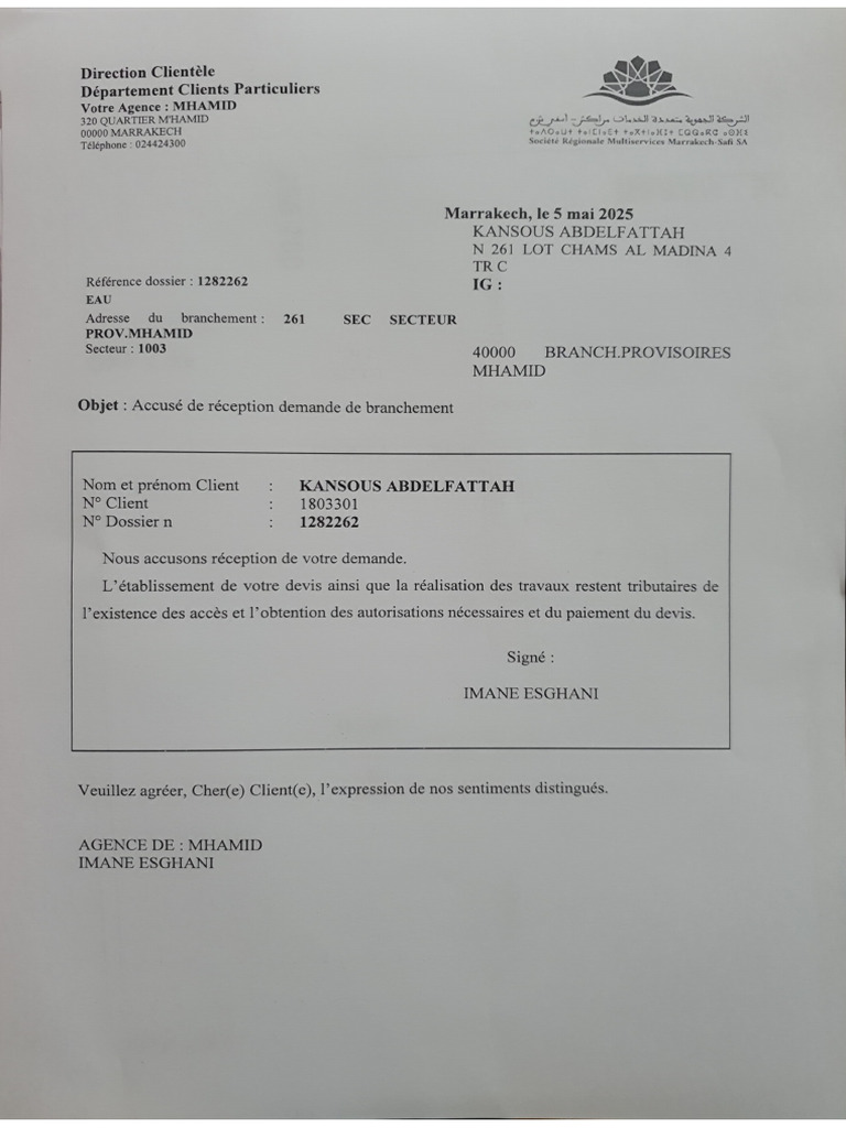 Branchement Provisoire | PDF