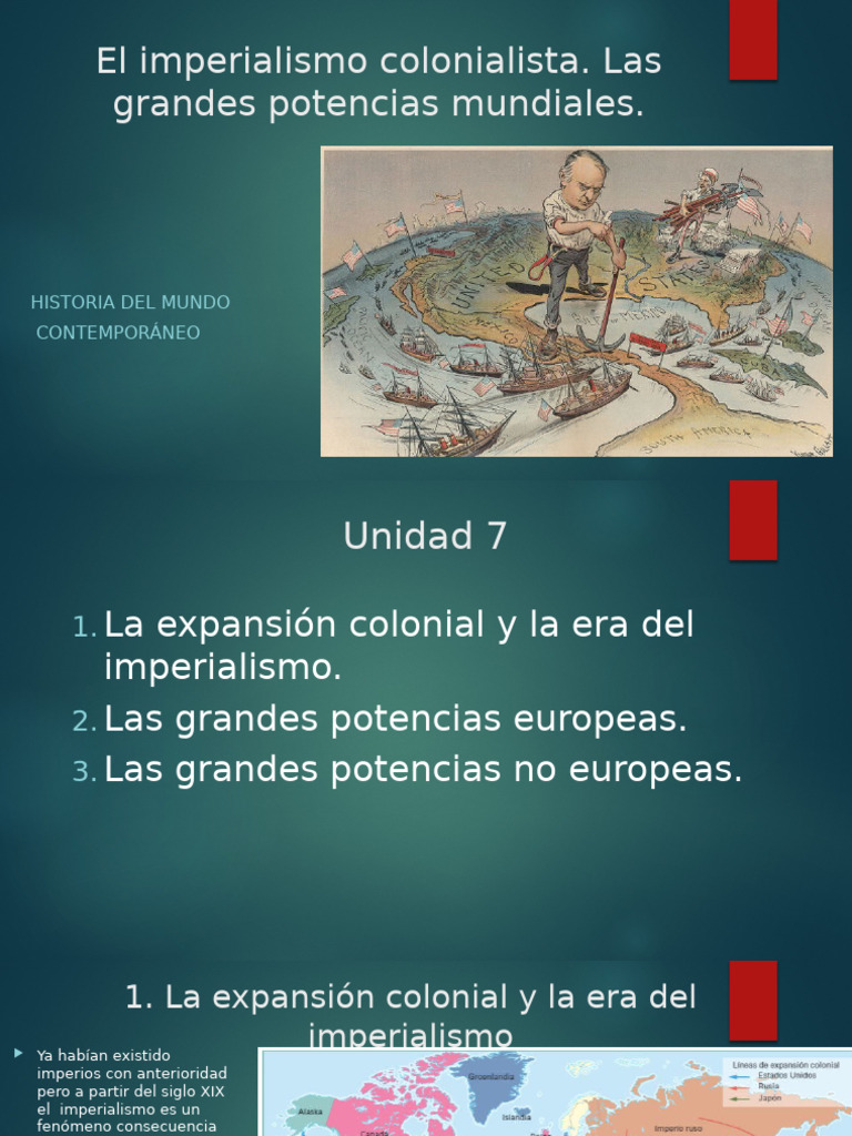 7 - El Imperialismo Colonialista. Las Grandes Potencias Mundiales. | PDF | Colonialismo ...