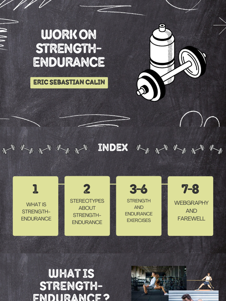 Strength-Endurance Training Guide | PDF | Limbs (Anatomy ...