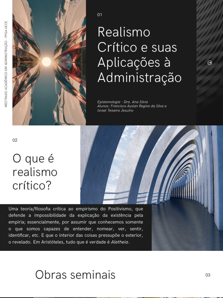 O Realismo Crítico e Sua Aplicação Na Administração | PDF | Sociologia ...