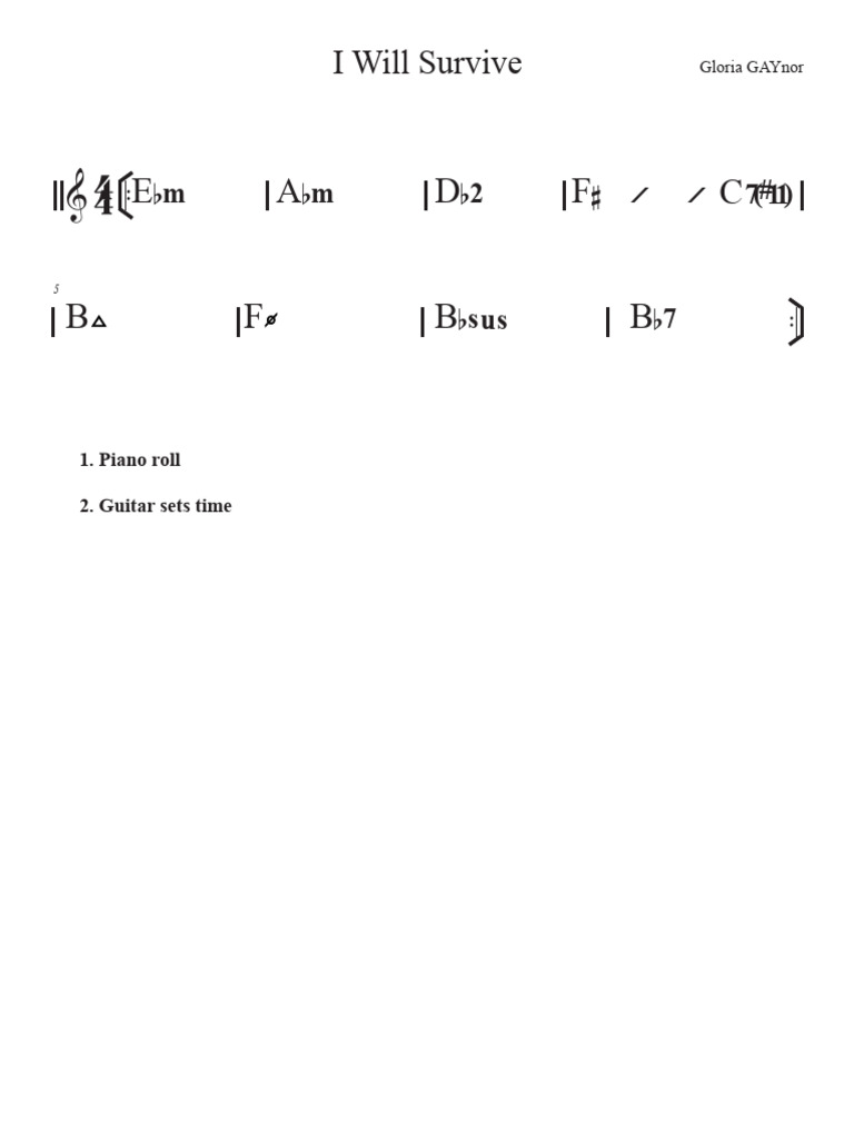I Will Survive - Score | PDF