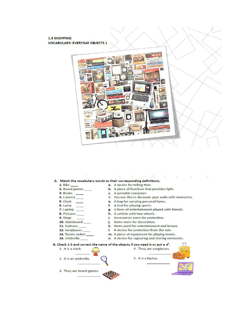 UNIT ONE Lesson 3 (A1-STARTER) | PDF