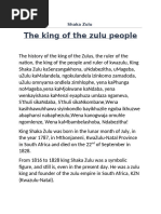 The Zulu State Under Tshaka | PDF | Zulu Kingdom