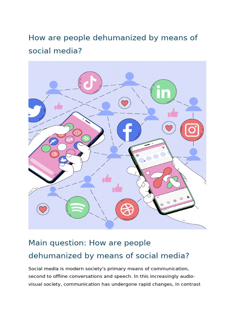 Thesis On Dehumanization On Social Media Online | PDF | Mother | Mind