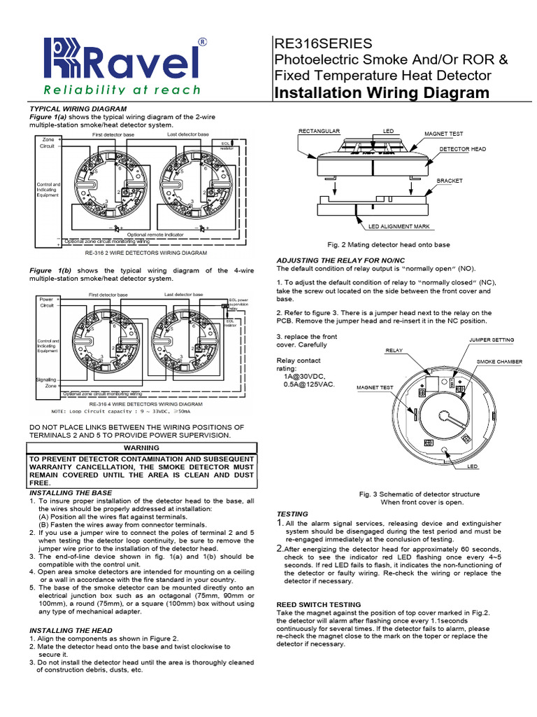 RE-316 Instructional Manual | PDF | Relay | Sensor