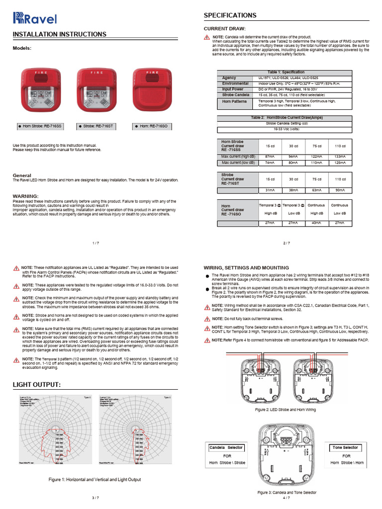 RE 716SO RE 716SS Instruction Manual | PDF | Electrical Wiring | Electric Power