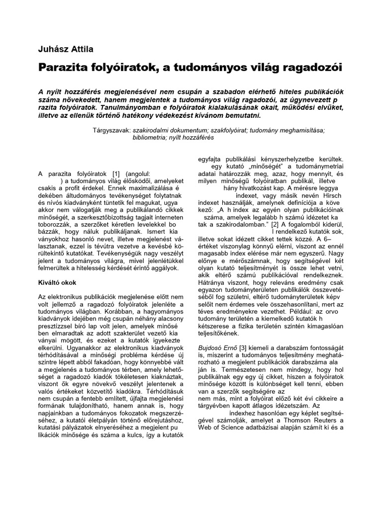Parazita Folyóiratok | PDF
