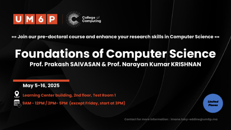 Foundations of Computer Science - Prakash SAIVASAN & Narayan Kumar ...