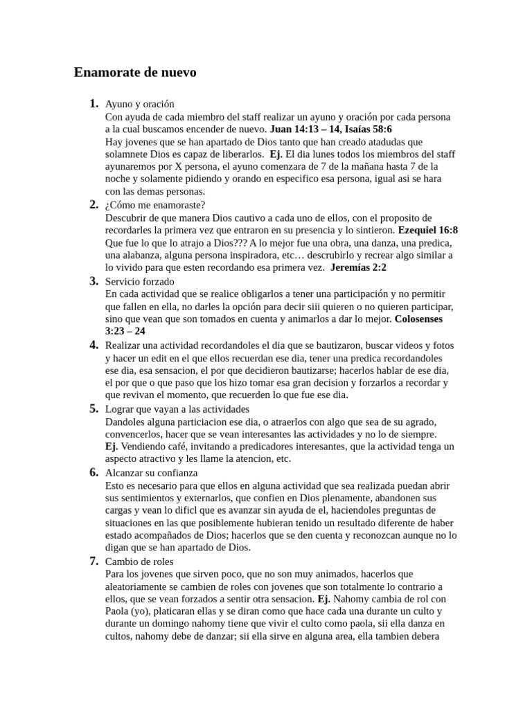 Enamorate de Nuevo | PDF