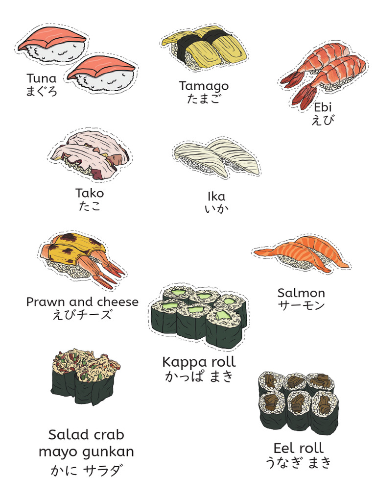 Sushi Cut Outs | PDF