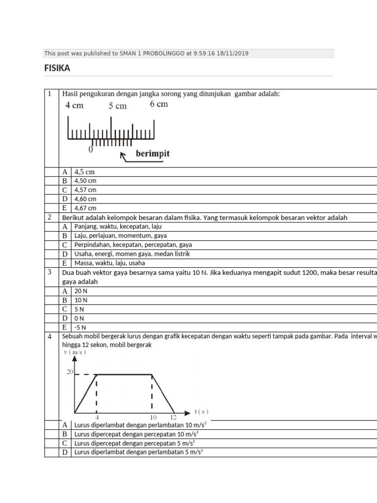 Master Soal Fisika 2023-2024 | PDF