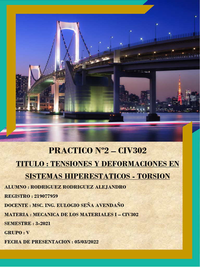 Caratula Practico 2 - Civ302 | PDF