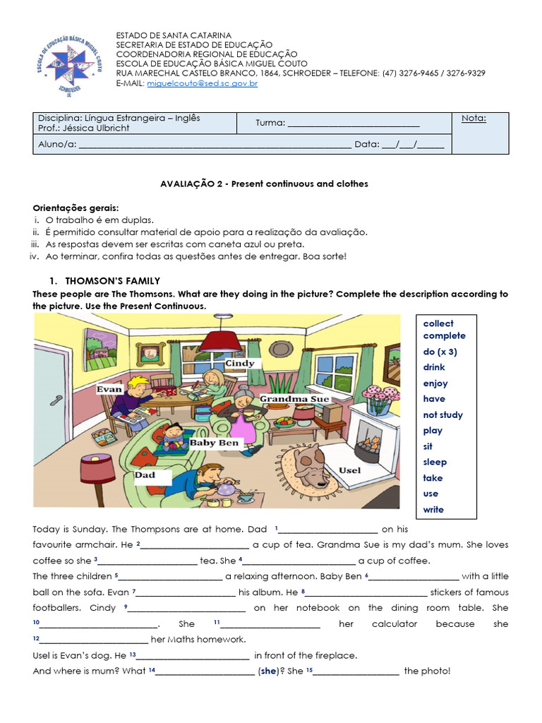 Avaliacao2 LEI 300 Continuous Clothes | PDF