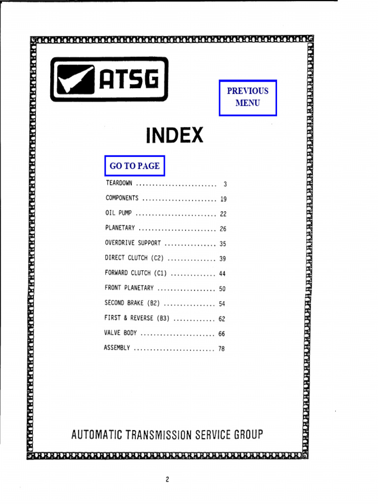 Toyota A 340e A 340h Transmission Repair Manual Atsg Automatic ...