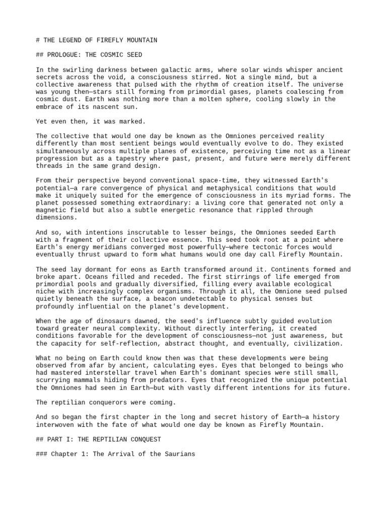 The Legend of Firefly Mountain-6936512 (1) | PDF | Earth | Consciousness