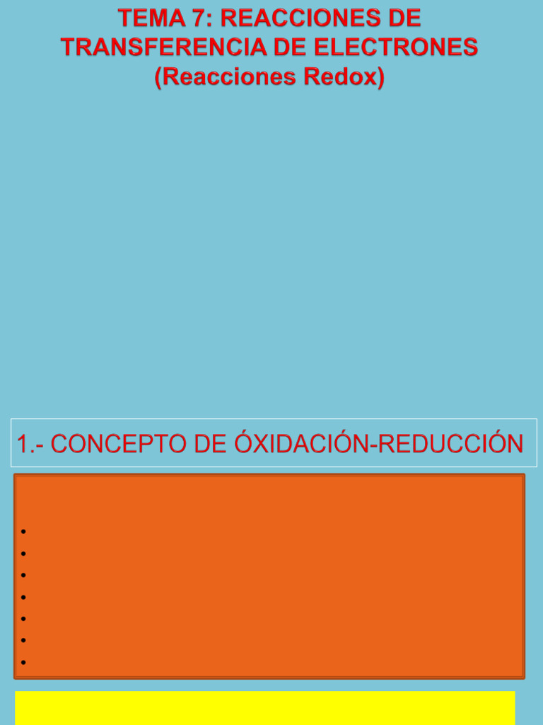 Tema 7 REDOX | PDF | Redox | Electrodo