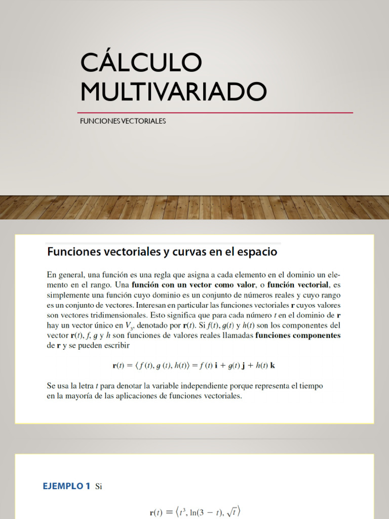 03 - FUNCIONES VECTORIALES | PDF