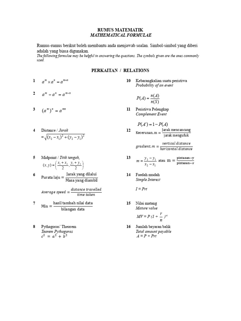 Rumus | PDF | Area | Euclidean Geometry