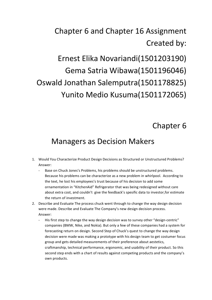 Chapter 6 and Chapter 16 Assignment PBM | PDF | Leadership | Usability