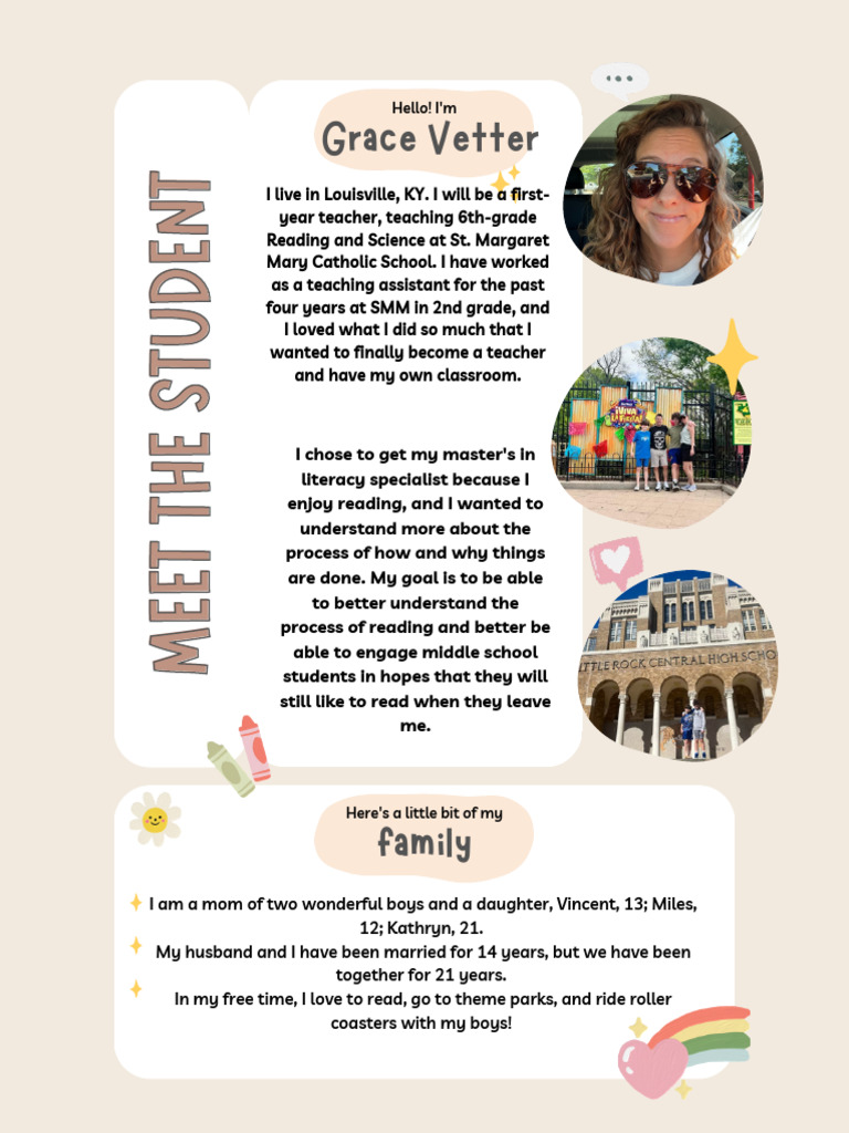 Meet Grace Vetter: Future 6th-Grade Teacher | PDF