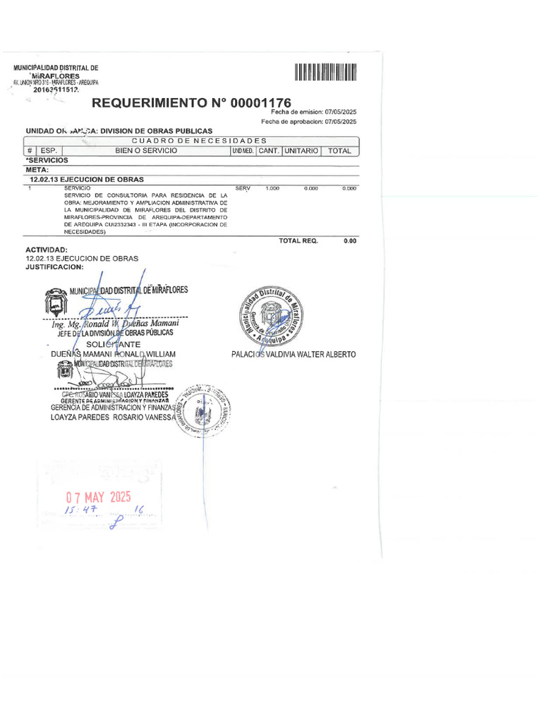 Req N°1176-2025-Mdm | PDF