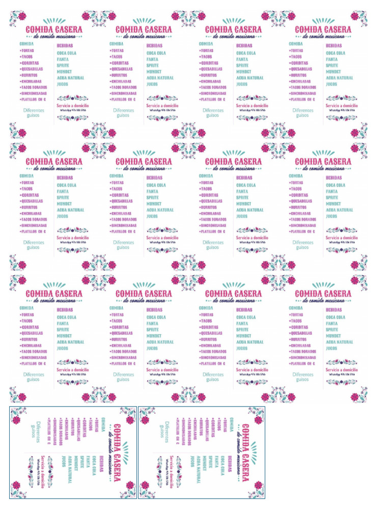 Comidas Mexicanas | PDF
