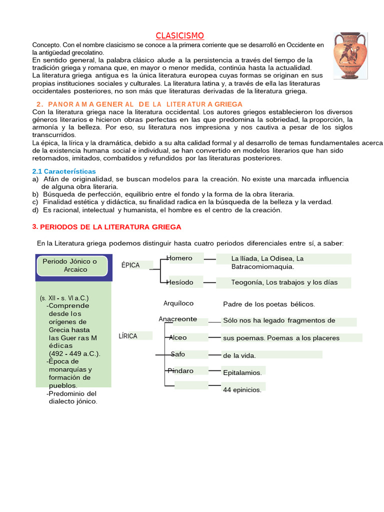 CLASICISMO | PDF | Clasicismo | Homero