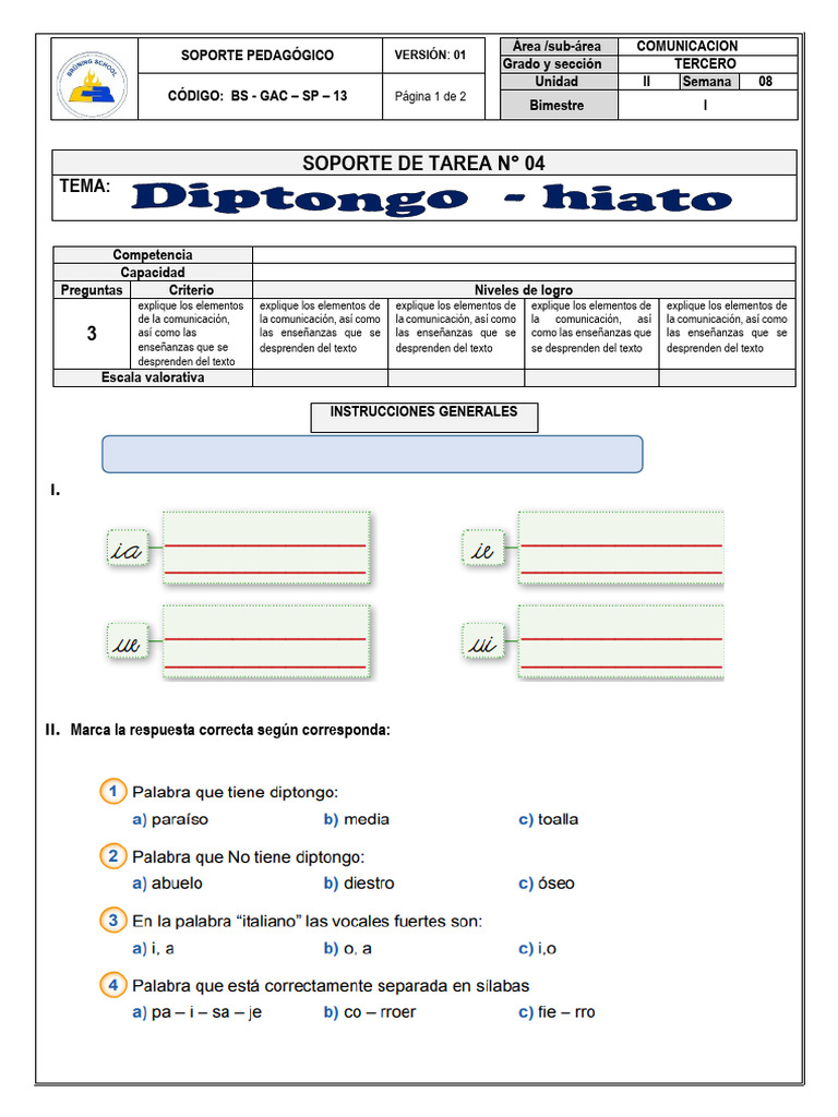 Soporte Tarea - Comunic. | PDF