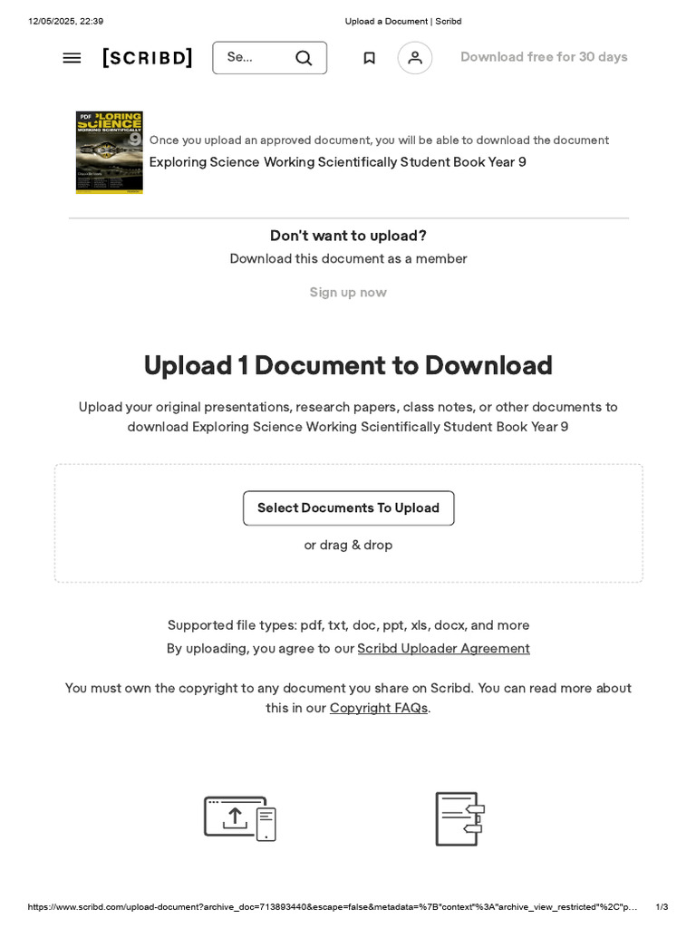 Upload A Document - Scribdl | PDF | Scribd | Computing