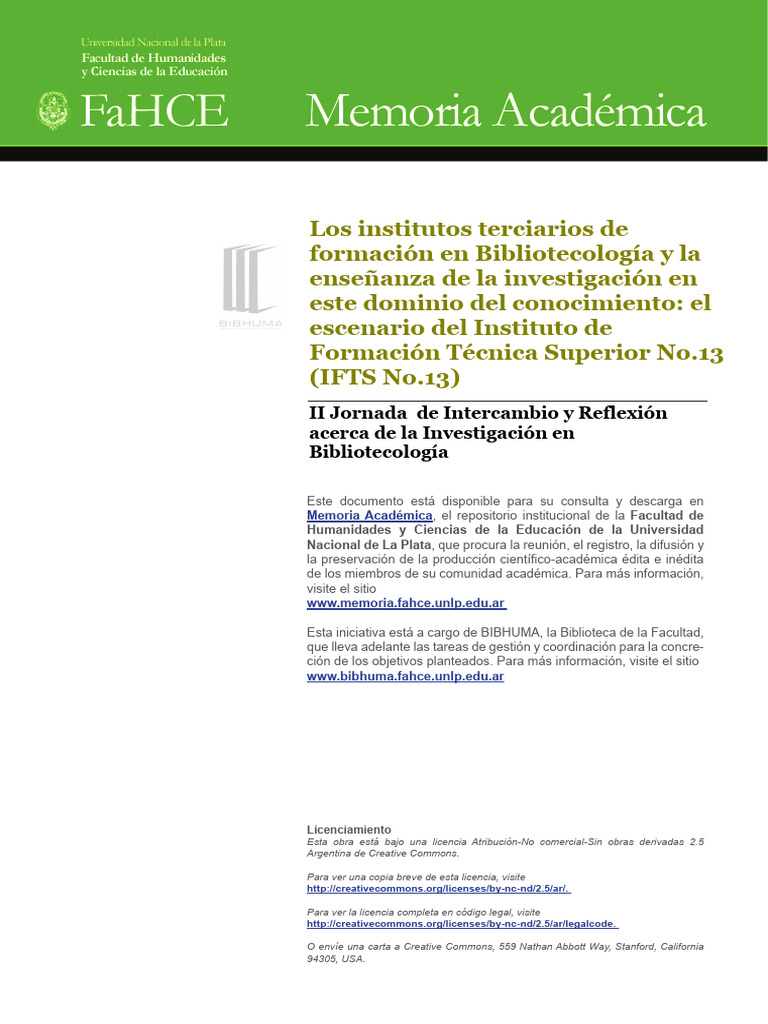 IFTS | PDF | Plan de estudios | Metodología de encuesta