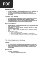 Nehru-Mahalanobis Economic Strategy | PDF | Economic Growth | Economic ...