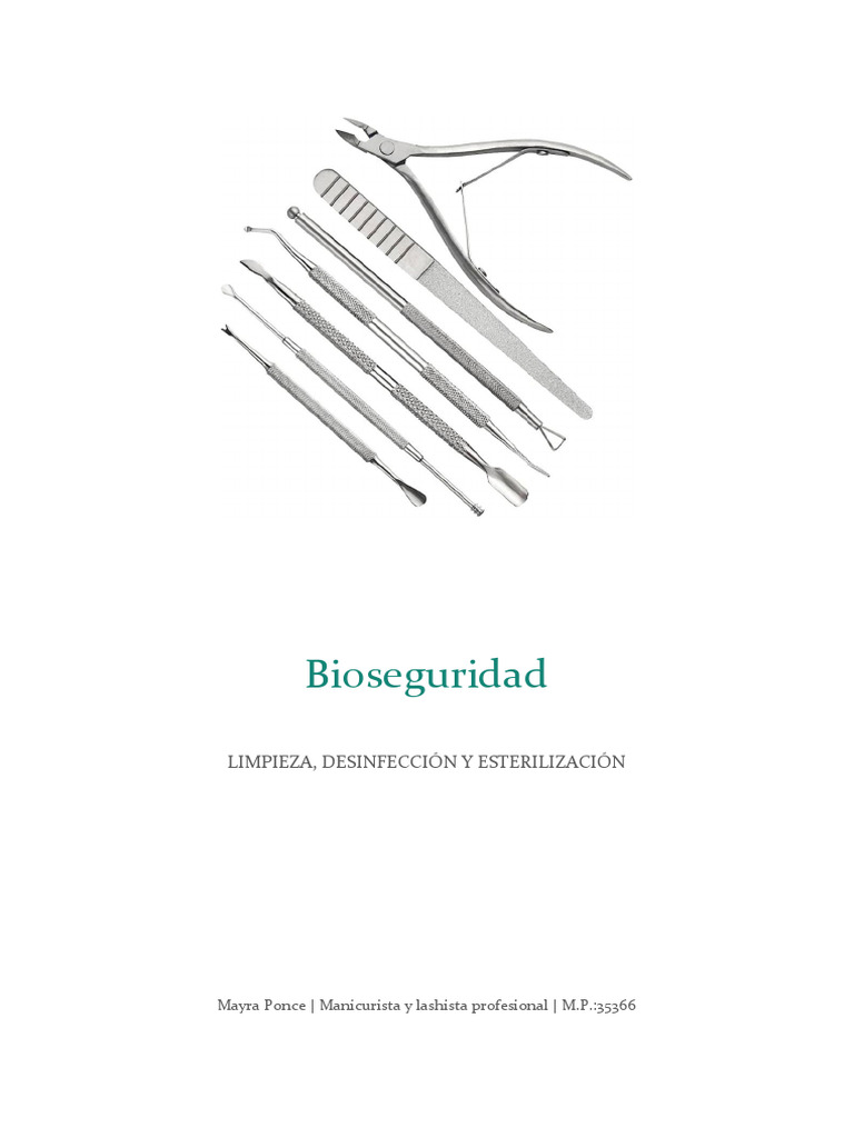 Bioseguridad Para Lashistas Y Manicuristas Pdf Agua