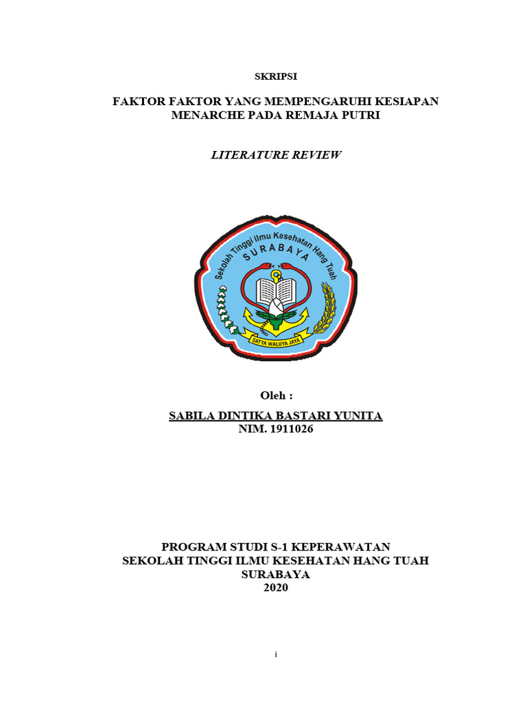 Skripsi Sabila Dintika (1911026) Revisi Final Menarche | PDF