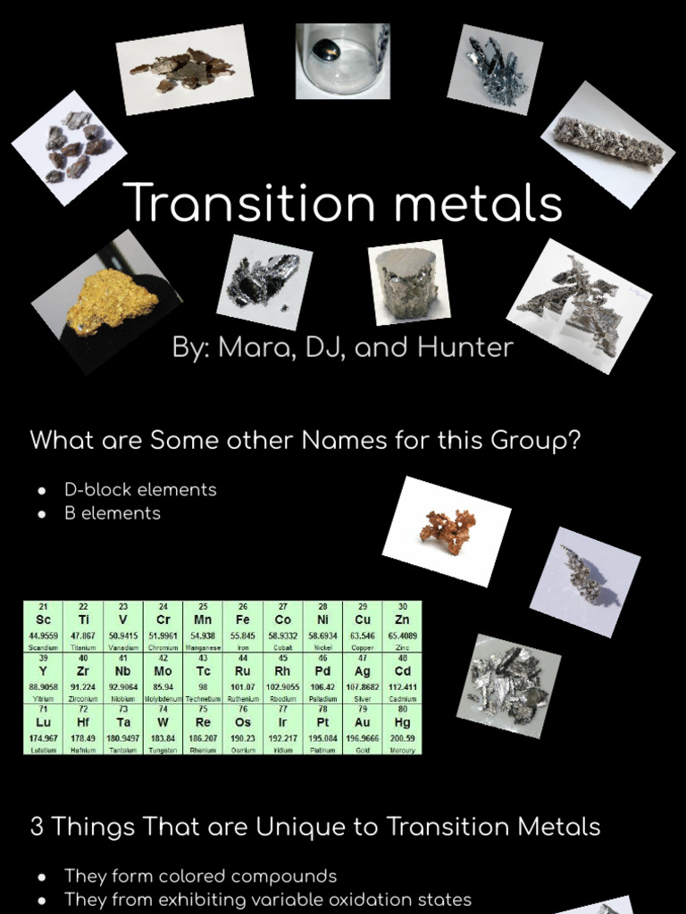 Transition Metals | PDF