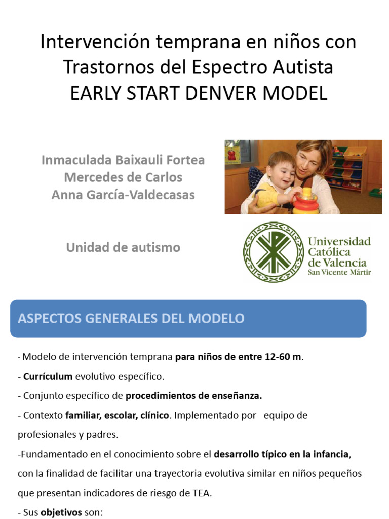 Early Start Denver Model-master Anna - Alumnos | PDF | Autismo ...