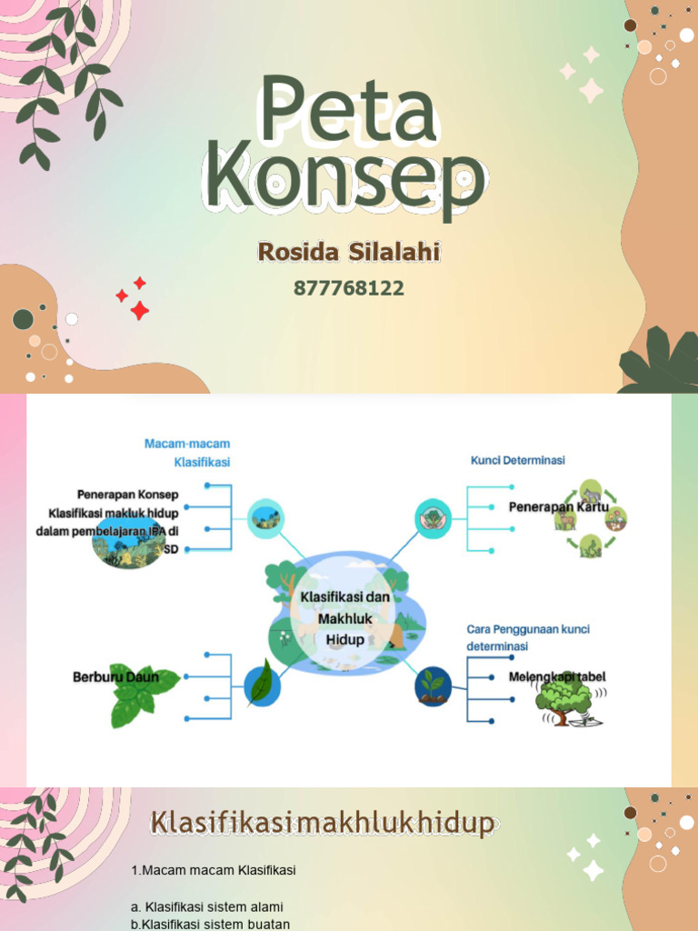 Peta Konsep Klasifikasi Makhluk Hidup | PDF
