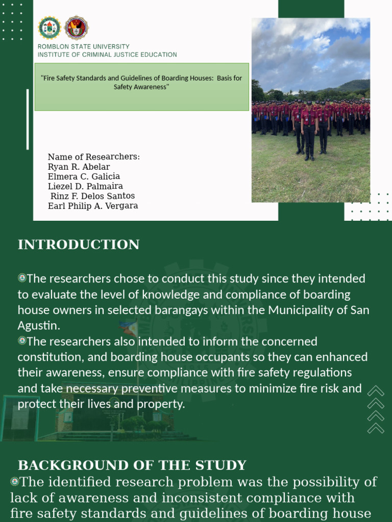 Defense Presentation Format 3 | PDF | Fire Safety | Regulatory Compliance
