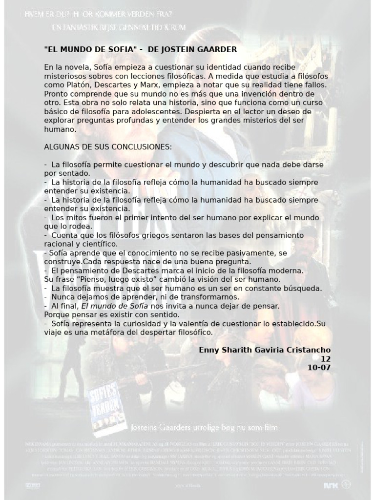 El Mundo de Sofía Enny | PDF