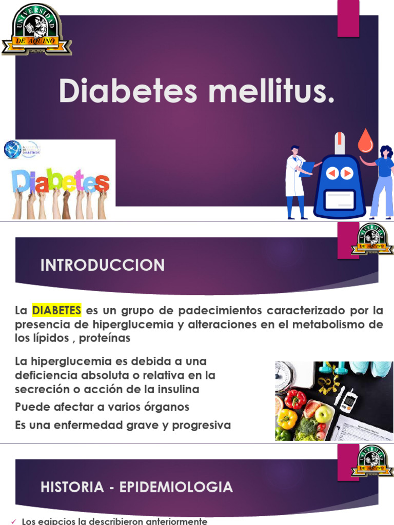 Tema Diabetes Mellitus | PDF | Diabetes | Especialidades Medicas