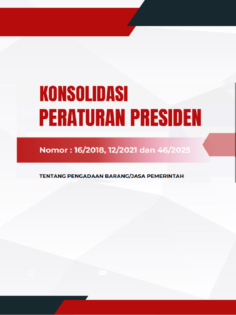 Konsolidasi Perpres 46 2025 | PDF