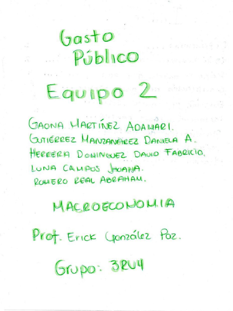 Clasificación y Metodología del Gasto Público | PDF